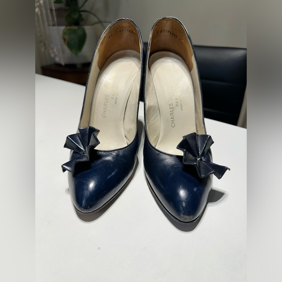 Charles Jourdan | Shoes | Vintage Charles Jourdan High Heels In Navy ...
